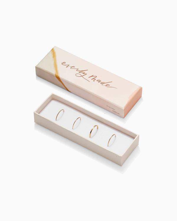 Ring Pack N°1 - Stacking Ring Set - Everly Made