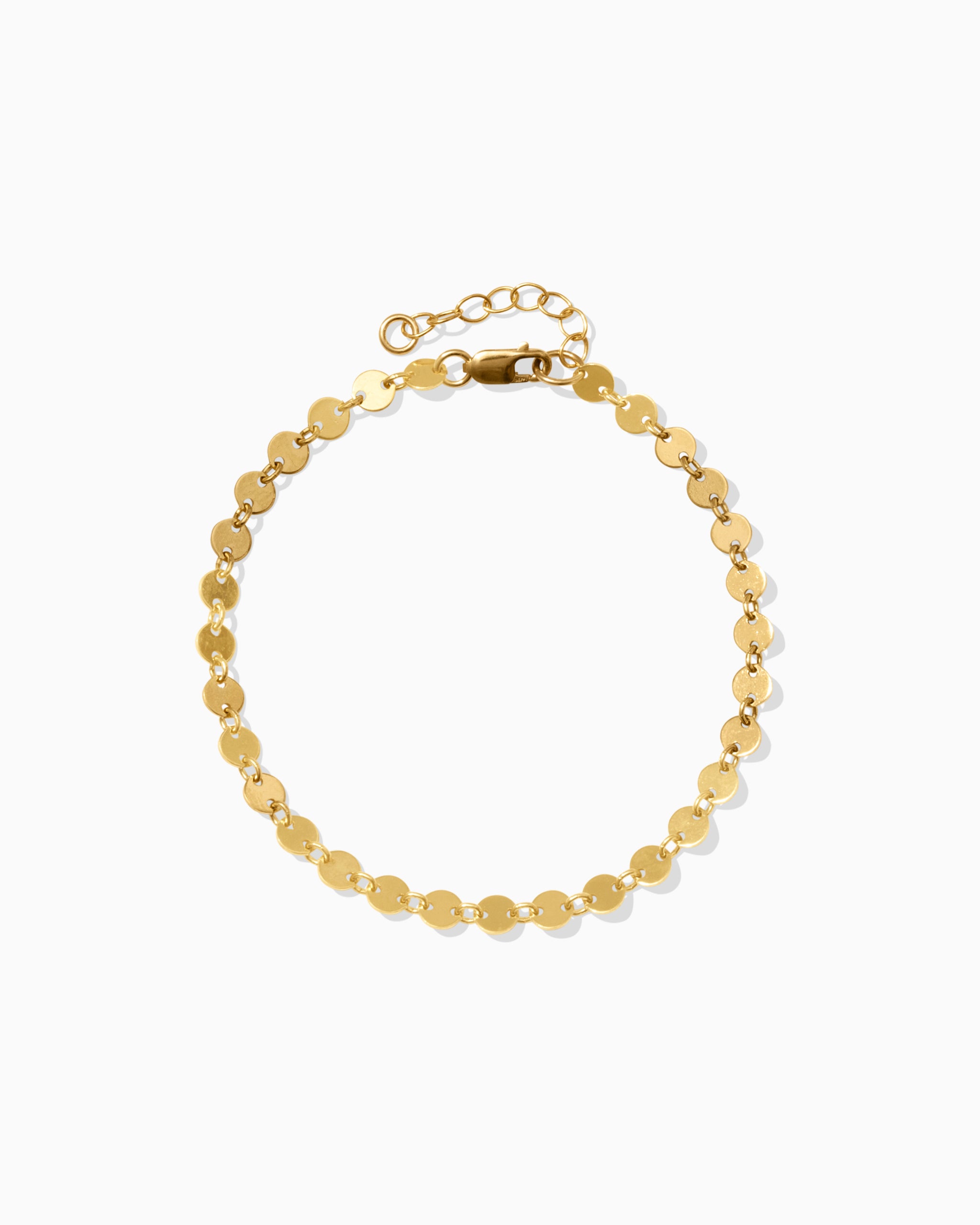Coin Chain Bracelet. Minimal Bracelet - Everly Made