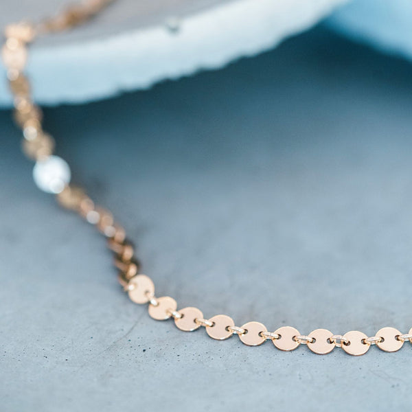 Gold Coin Chain Anklet - Everly Made